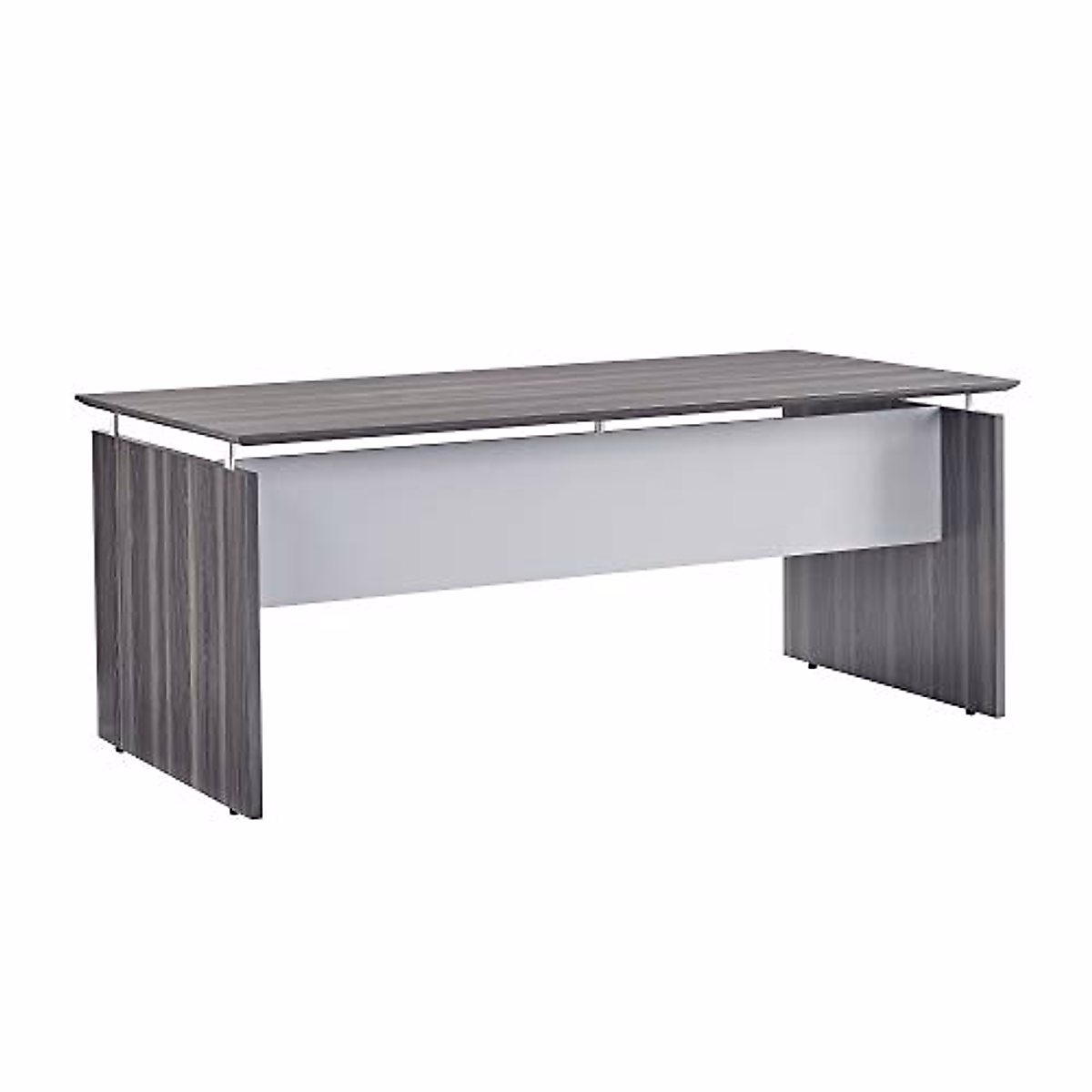 Mayline MNDS72LGS Medina Straight Edge Desk, 72 in, Gray Steel
