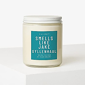 CE Craft - Smells Like Jake Gyllenhaal Scented Candle – Bourbon Vanilla Scent – Gift for Her, Jake Gyllenhaal Gift, Girlfriend Gift, Celebrity Prayer Candle