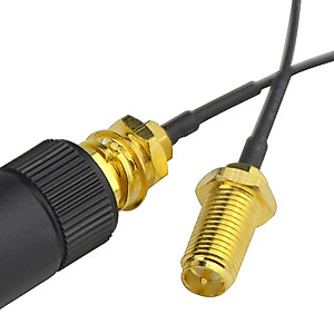 XINGYHENG 2Pcs 2.4G 5G 5.8G Dual Band Glue Stick Antenna Omnidirectional High-gain with Female Pigtail Cable 6.5 inch for Router Antenna