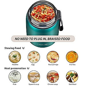 2 Pack Insulated Food Jar Thermos For Hot Food For Adults Kids(18oz,27oz), Lunch Box Stainless Steel Vacuum Soup Thermos Container Flask Keep Hot Cold With Spoon