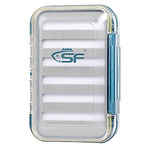SF Fly Fishing Silt Foam Waterproof Fly Box Double Side Clear Fishing Box