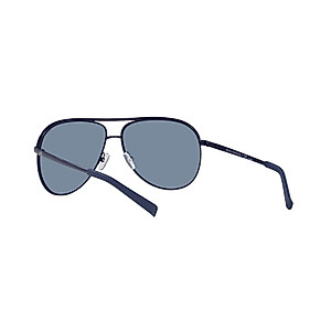 A|X Armani Exchange AX2002 Pilot Sunglasses, Dark Blue Polarized, 61 mm