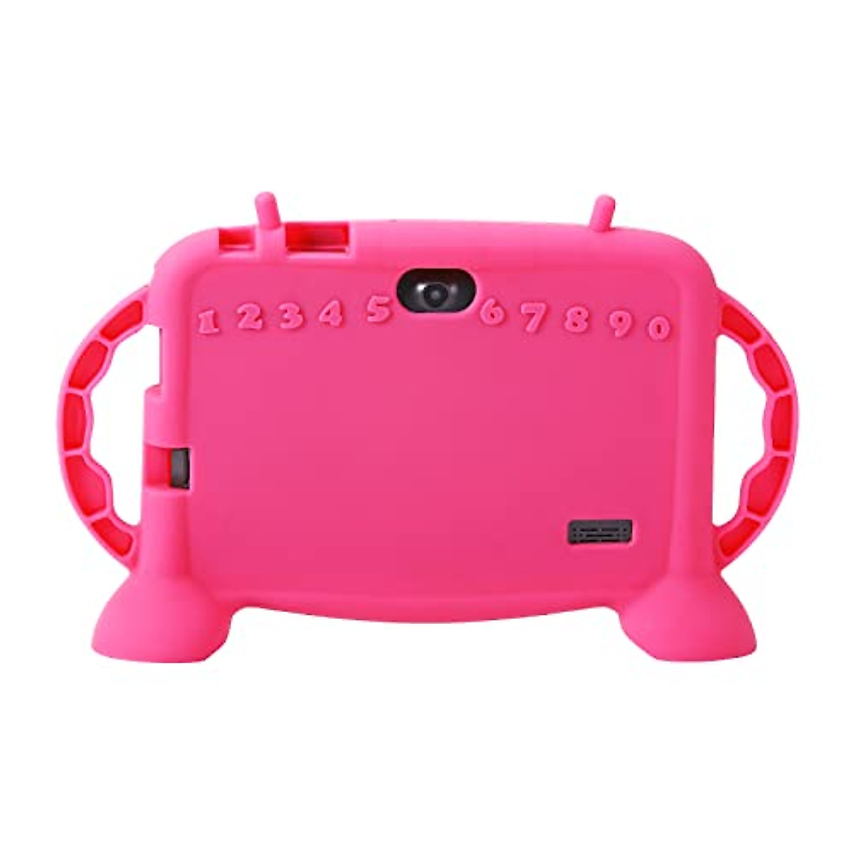 MengDash Kids Tablet, 7 inch Tablet for Kids 2-10, Educational Learning Toddler Tablet Android 11, 3GB RAM+32GB ROM Storage, Google Play Netflix YouTube, Baby Girl boy Gift (Red)