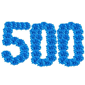 Regal Bingo Plastic Bingo Chips 500 Pcs - Clear Transparent Counters Game Chips Set for Board Game - Fun Bingo Night - 3/4 Inch Green Color