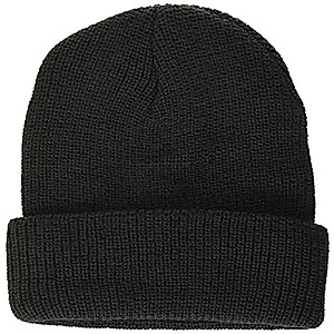 RVCA mens Knit Beanie Hat, Rvca Beanie/Black, One Size US