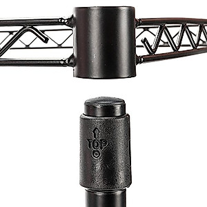 Wire Garment Rack,Heavy Duty Clothes Rack Closet Organizer Large Armoire Storage Rack Metal Clothing Rack for Laundry, Quick Installation for Hanging Clothes (Black, 900450H1800)