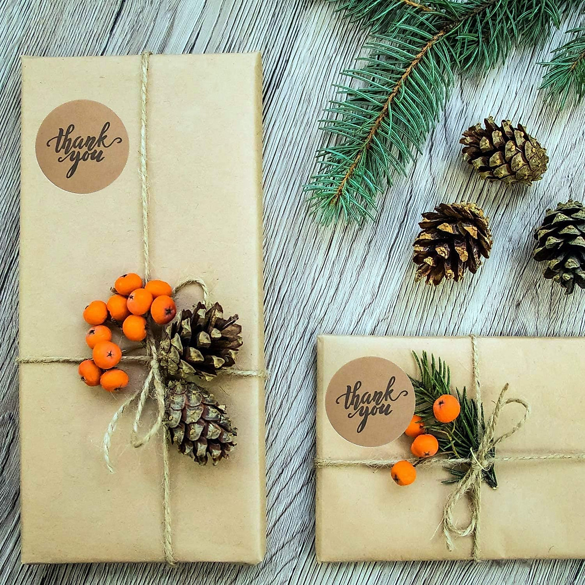 WOYAOBD 500Pcs Thank You Stickers for Packaging, 1.5 Inch Self-Adhesive Envelope Stickers for Small Business, Gifts, Weddings, Party, Boutiques, Label Stickers