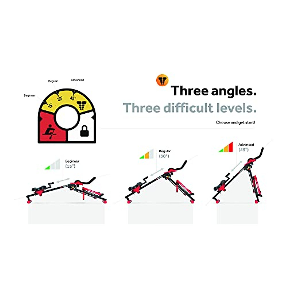 Yonxuleo 3-in-1 Foldable Rowing and Ab Machine with LCD Monitor for Full Body Workout, Burning Calories and Getting Healthier for Workout,Home, Gym