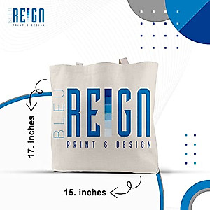 Bleu Reign Reusable Tote Bag Personalized Custom Name Massachusetts State License Plate Linen Travel