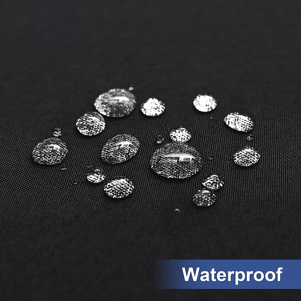 homing 2 Pack Rectangle Table Cloth, Waterproof Polyester Elastic Fitted Tablecloth Fits for 6 Foot Folding Tables, Washable Table Protector for Picnic, Camping, Outdoor, Black