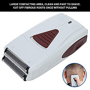Electric Shaver, Electric Hair Trimmer Kit USB Rechargeable Reciprocating Electric Shaver Beard Trimmer Wet & Dry , Clean Brush for Beauty Salon Barber and Home Use