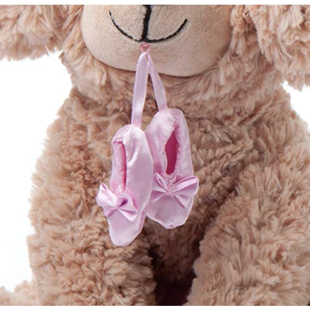 The Petting Zoo Ballerina Scruffy Dog Stuffed Animal, Gifts for Kids, Caramel Brown Dog Plush Toy 10 Inches