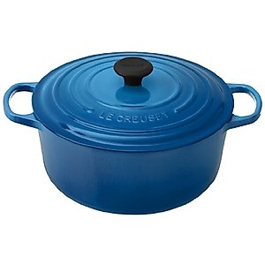 Le Creuset Enameled Cast Iron Signature Round Dutch Oven, 7.25 qt., Marseille