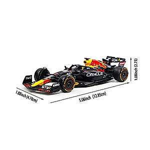 HTLNUZD Bburago 1:43 2022 F1 Champion Racing RB18 #1 Formula Max Verstappen 1/43 NO.1 Alloy Car Die Cast Model Toy Collectible (Standard Version)