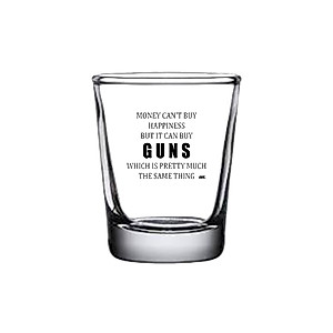 Rogue River Tactical Funny Hunting Shot Glass Money Happiness Guns Gift For Hunter