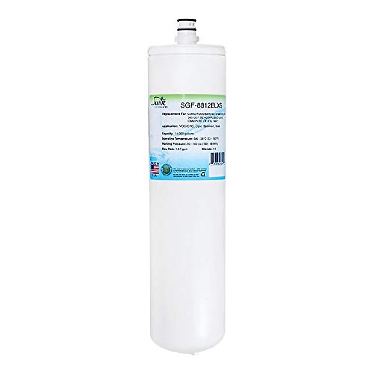 SGF-8812X Replacement water filter for 3M CFS8812X, 5601101, Bevguard BGC-2200, Omnioure CELF-1M, BGC-2200S by Swift Green Filters (1pack)