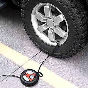 LUMITECO Locking Tire Chuck with Rubber Hose and Standard Tire Valve Fine Thread, Tire Inflator Pump Hose Adapter for Twist On Convert to Lock On Connection