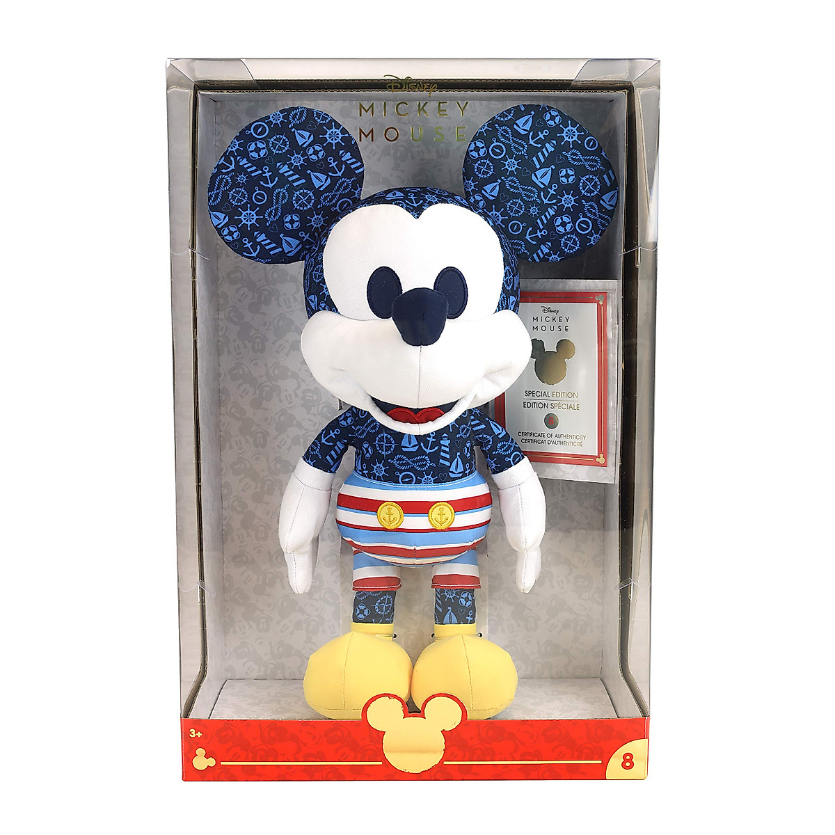 Disney Year of The Mouse Collector Plush - Captain Mickey Mouse, Multicolor