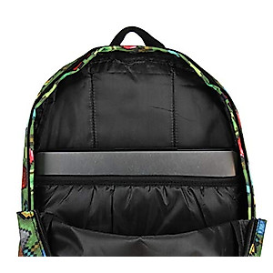 Minecraft Sword Pickaxe Items All Over Sublimated Print Laptop Backpack Bag