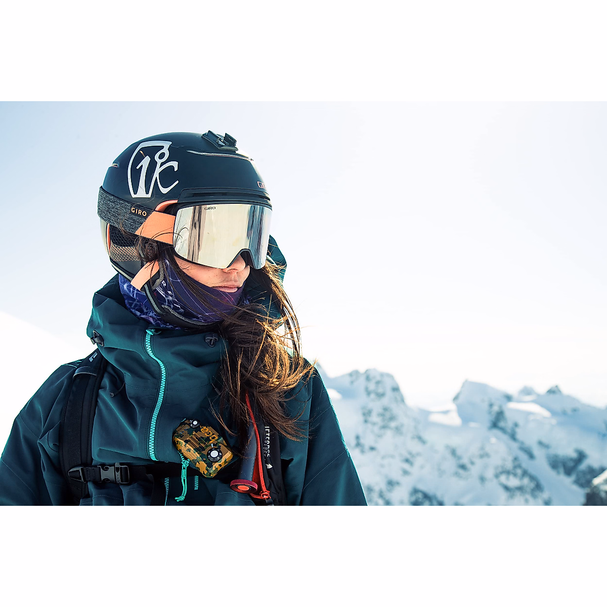 Giro Ella Ski Goggles - Snowboard Goggles for Women - Black Chroma Dot Strap with Vivid Pink/Vivid Infrared Lenses