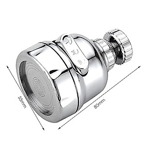 XBWCADSE 360 Degree Swivel Kitchen Faucet Aerator Adjustable 3 Modes Sprayer Filter Diffuser Water Saving Nozzle Bath Faucet Connector