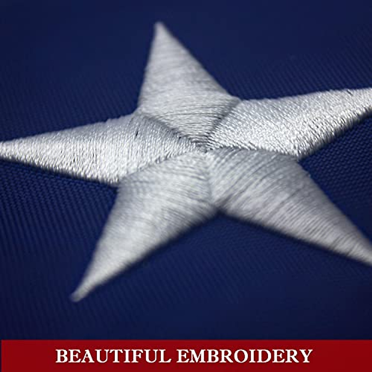 VSVO US American Flag 3x5 Ft - Heavy Duty 300D Oxford Nylon Embroidered US Flags, Embroidered Stars, Sewn Stripes, Indoor/Outdoor, Vibrant Colors, Brass Grommets
