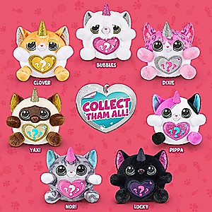Rainbocorns Kittycorn Surprise Series 1 (Siamese Cat) by ZURU, Collectible Plush Stuffed Animal, Surprise Egg, Sticker Pack, Jelly Slime Poop, Ages 3+ for Girls, Children