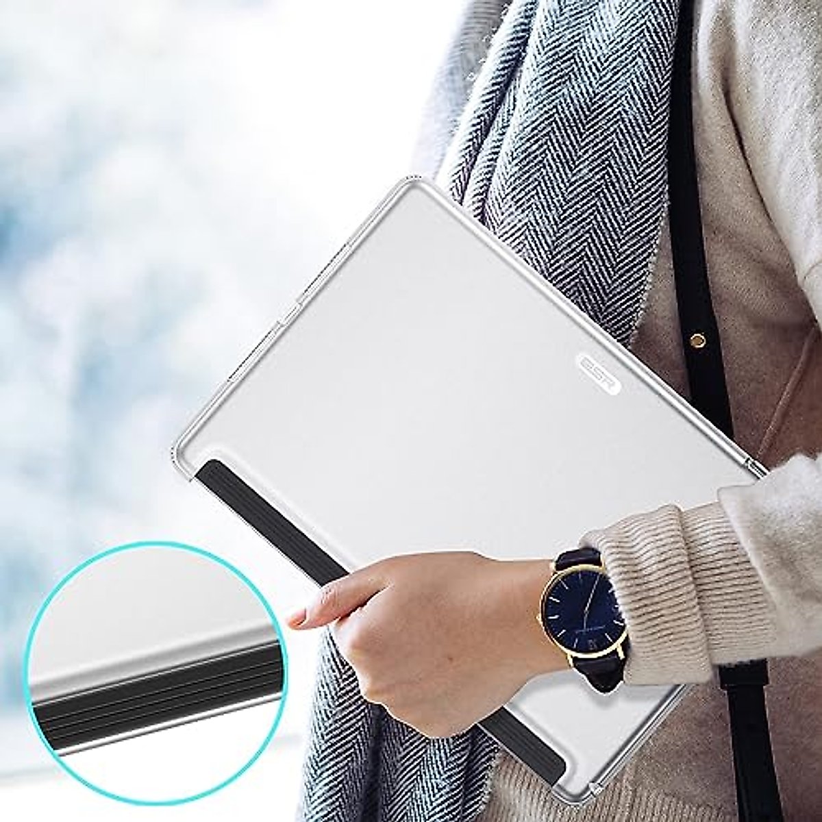 ESR for iPad Cases for 9 Generation, Matte TPU Shell Back Cover Compatible with iPad 9th/8th/7th Generation, Ful Protection, Slim and Lightweight, Translucent
