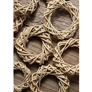 Bonka Bird Toys1278 Small Vine Wreath 6 Pack Bird Parrot Toy Part Craft Parrot cage Toys Cages Natural