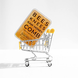 7oz Acacia Honeycomb, 100% Edible Raw Honeycomb in Double Sealed Packaging, Gluten Free Paleo Gourmet Gift