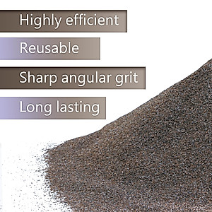#120 GRIT Aluminum Oxide Powder for Sand Blasting - Sand Blaster for air Compressor, Metal Sandblasting Sand - 9LB