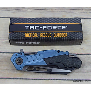 Tactical Open Folding Pocket Knife With Clip Outdoor Survival Hunting Knife for Camping by Survival Steel