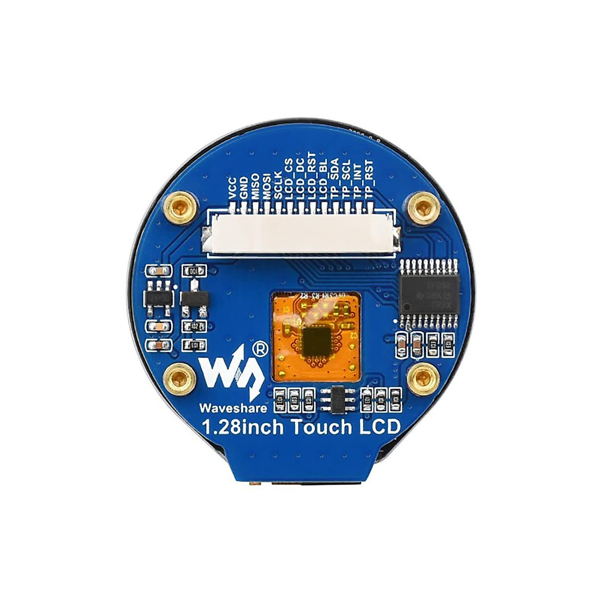 Coolwell 1.28inch Round LCD with Touch Panel for Raspberry Pi 4B+ 4B 3B+ 3B 2B+ Zero W WH 2 W Pico 240×240 IPS Display Module SPI and I2C Embedded GC9A01 Driver