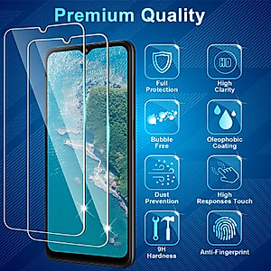 CWQZGUF Galaxy A12 Screen Protector 【2+2 Pack】 Camera Lens Protector, Fingerprint Unlock Support, HD Tempered Glass, Touch Sensitive, Anti Scratch, for Samsung A12 5G Glass Screen Protector