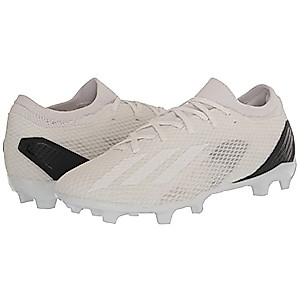 adidas Unisex X SPEEDPORTAL.3 Firm Ground Soccer Shoe, White/White/Black, 9 US Men