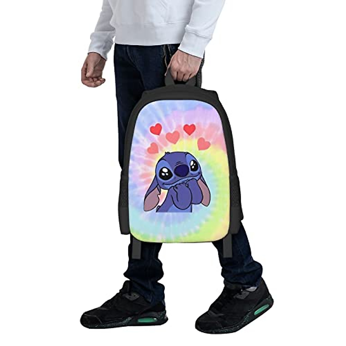 Stitch Backpack Cute Stitch Cartoon Character Unisex Laptop Backpack Adult Daypack Lightweight Backpack - Stitch Merch Bag Gifts