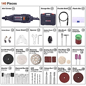 GOXAWEE Rotary Tool kit with Cutting Wheel Disc Set Bundle