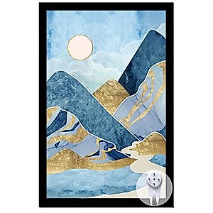 keibiubu Black Picture Frame, 11x17 Picture Frame for Photo Poster Canvas Certificate Document Display Horizontally or Vertically High Transparent Wall Gallery(Size 11 x 17 inches)
