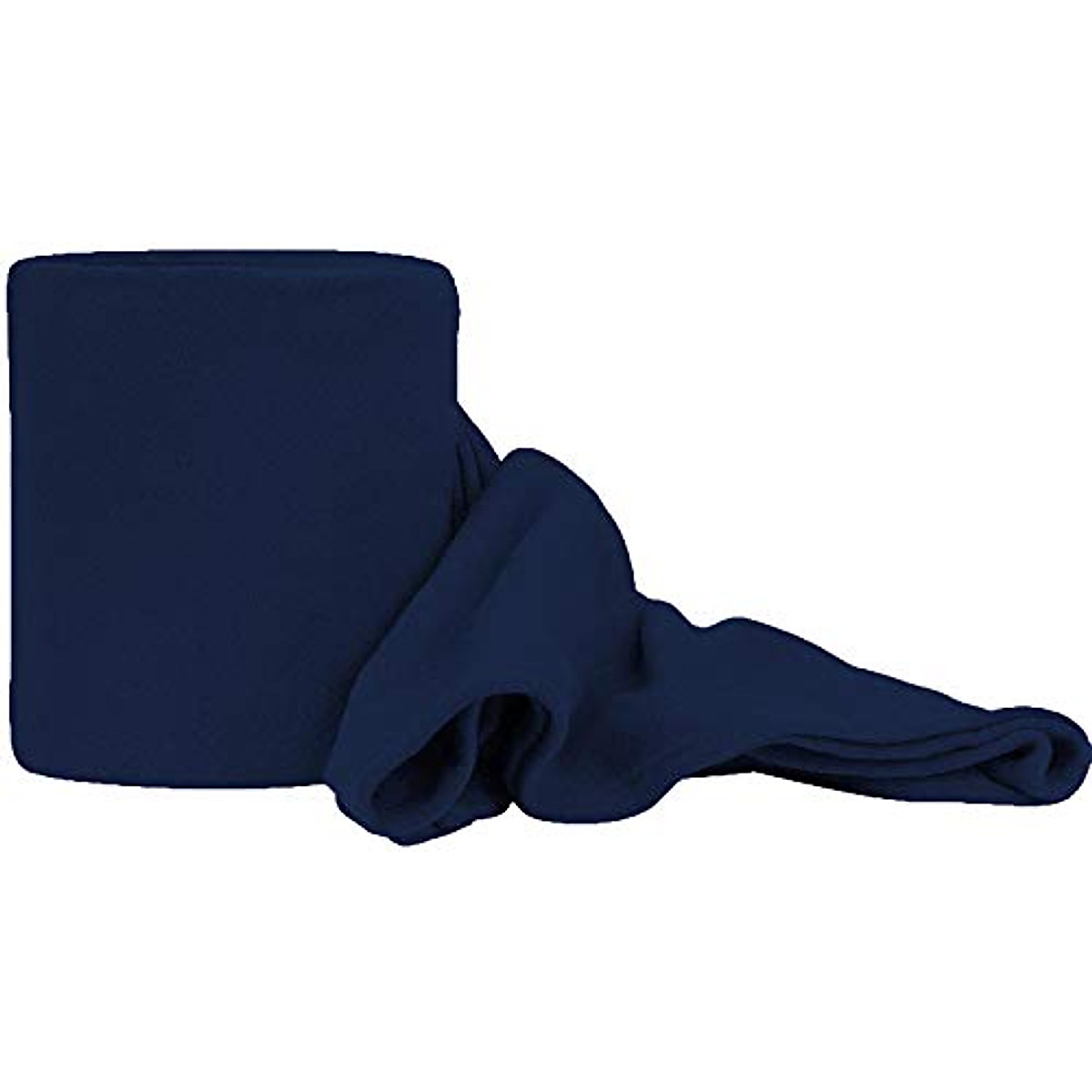 Fleece Blanket Twin Size - Polar Soft Brushed Fabric for Bed, Sofa, Living Room - Thermal Lightweight Spread - All Season Cozy Throw Blanket or Pet Blankets - 56’’ x 92’’ - Navy Blue