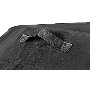 Kenmore PA-20281 BBQ Grill Cover, Heavy Duty Weatherproof Fabric for Outdoor Patio Backyard, Fits Grills up to 56" Width, Black