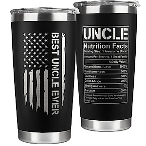 Gifts for Uncle from Niece, Nephew - Uncle Gifts - Uncle Christmas Gifts, Christmas Gifts for Uncle - Birthday Gifts for Uncle, Uncle Birthday Gifts from Niece Nephew - New Uncle Gifts - 20 Oz Tumbler