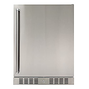 Brama Outdoor Refrigerator Built-In or Freestanding with Automatic Defrost, LED Display and Control Panel