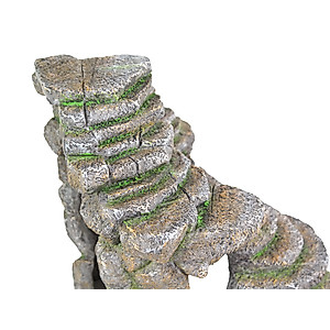 Penn-Plax Reptology Shale Scape Step Ledge & Cave Hideout – Decorative Resin for Aquariums & Terrariums – Great for Reptiles, Amphibians, and Fish – Extra Large