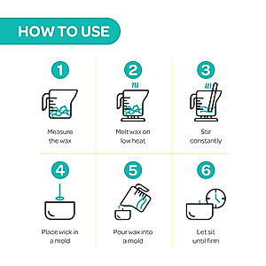Hearts & Crafts Natural Soy Candle Wax and Candle Making Wax Supplies - 10 lbs Soy Wax for Candle Making - 100 6-Inch Pre-Waxed Candle Wicks - 2 Metal Centering Devices - 10 Pounds Soy Wax Flakes