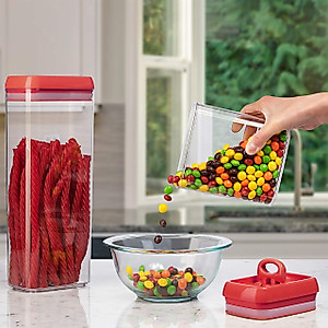 Airtight Food Storage Containers For Kitchen Organization 10 Pc - Food Canisters with Durable Lids, Labels & Marker - BPA Free For Pantry Organization & Storage: Cereal, Flour & Sugar Containers