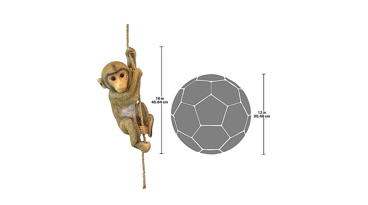 Chico The Chimpanzee Baby Monkey Statue - 16 Inches