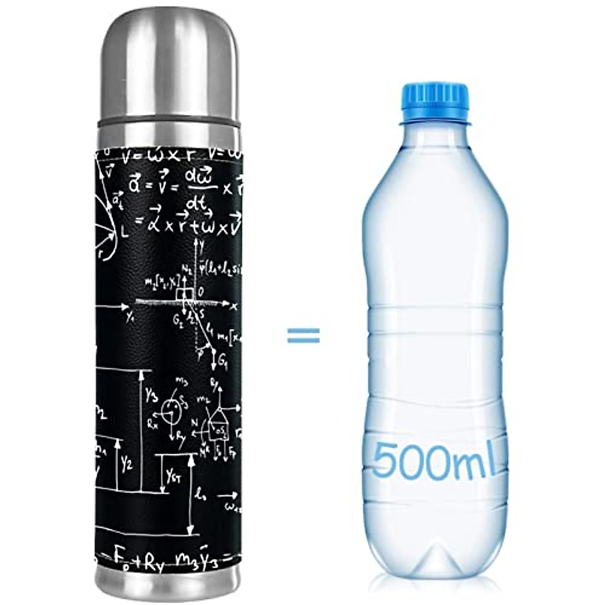 Insulated Water Bottle,Thermos for Hot Drinks,Formula Math Equation,Coffee thermos Stainless Steel Water Bottle