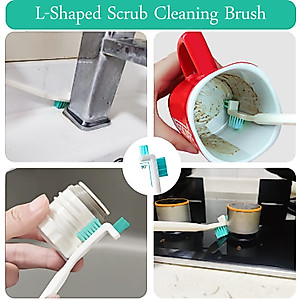 Small Cleaning Brushes for Household Cleaning,Crevice Cleaning Tool Set for Window Tracks Groove Humidifier Car Bottle Toilet Keyboard,Detail Tiny Scrub Cleaner Brush for Small Space Gaps Corner