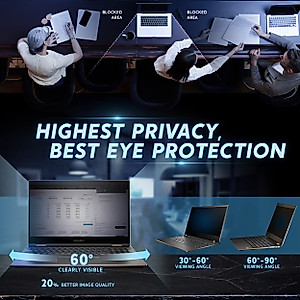 13.3 inch Computer Privacy Screen (16:9) - Blue Light Screen Protector - Laptop Anti Glare Screen Protector by Akamai