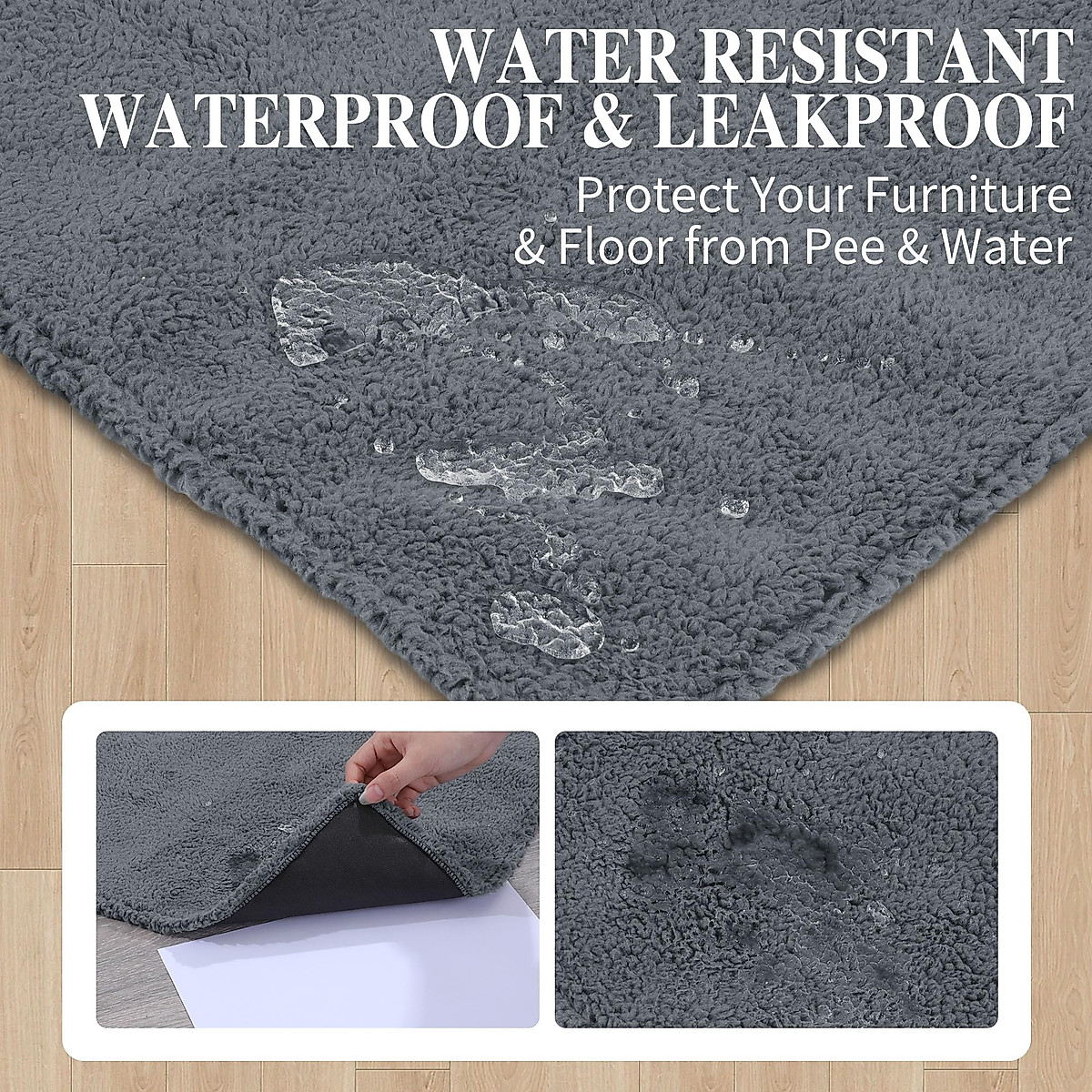 HOMBYS Chewproof Dog Blanket for Dogs, Leak Proof Soft Fleece Pet Blanket Couch Cover Protection, Sofa, Bed & Furniture Protector, Indestructible Dog Blanket for Chewers, (Grey, 25"x35")